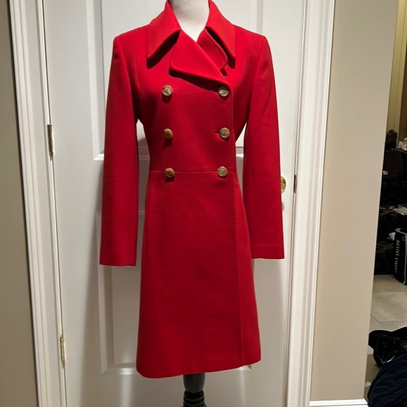 Tombolini | Jackets & Coats | Tombolini Double Breasted Red Wool ...